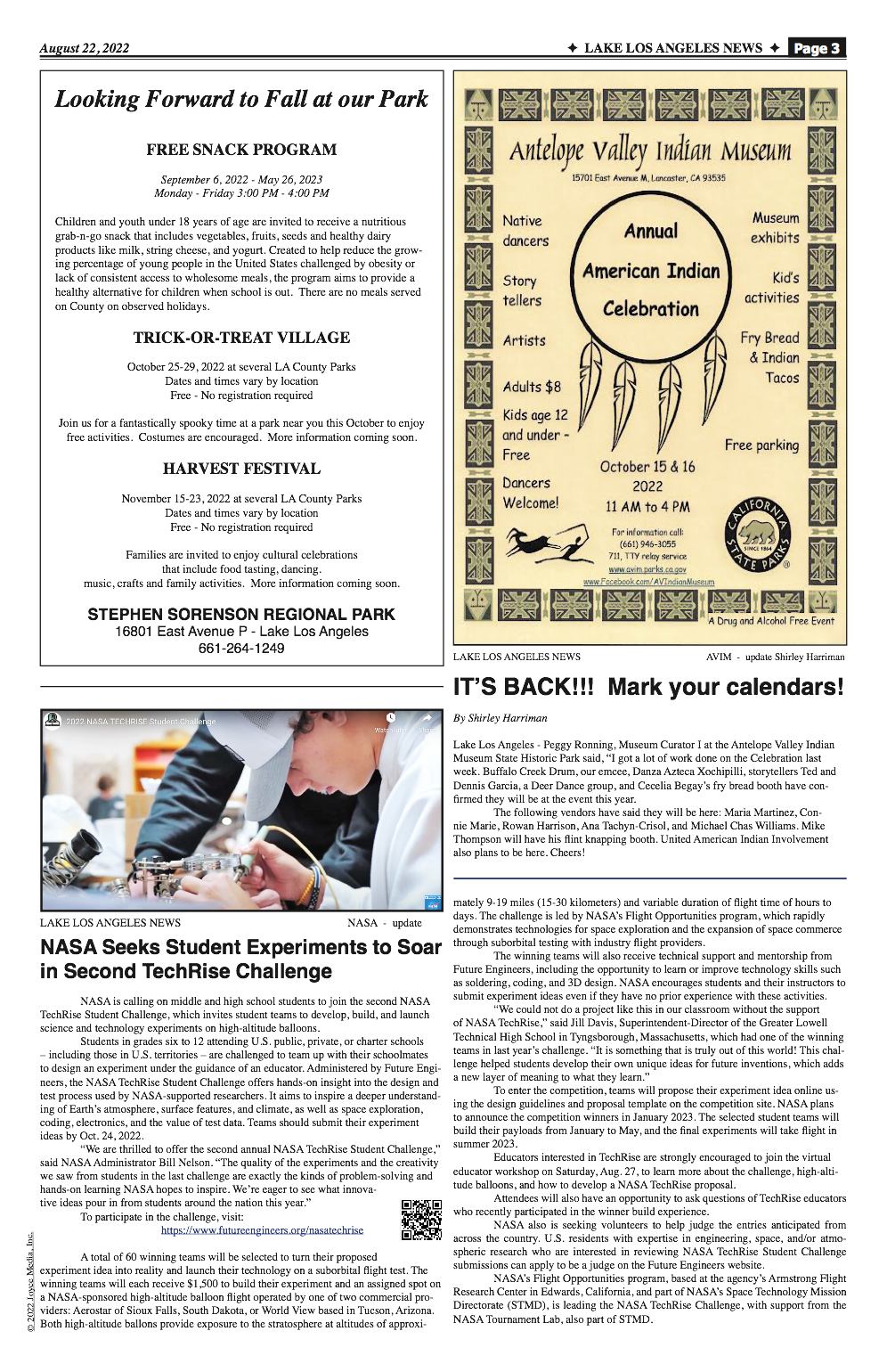 3. Looking Forward To Fall At Our Park